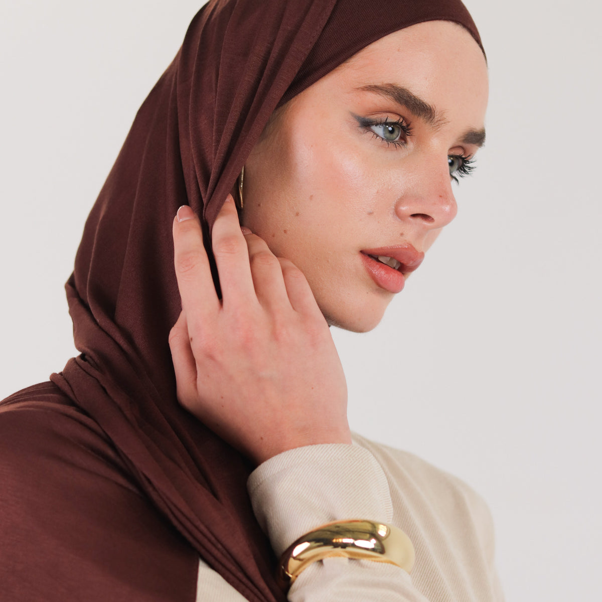 Double stretchy lycra scarf with matching bandana – Dethar